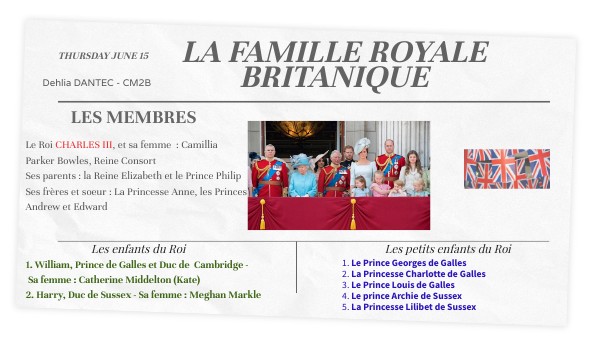 FAMILLE ROYALE | Genially