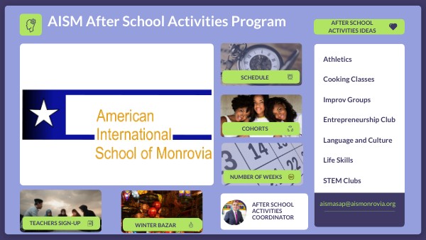 AISM After School Activities Program 23-24 | Genially