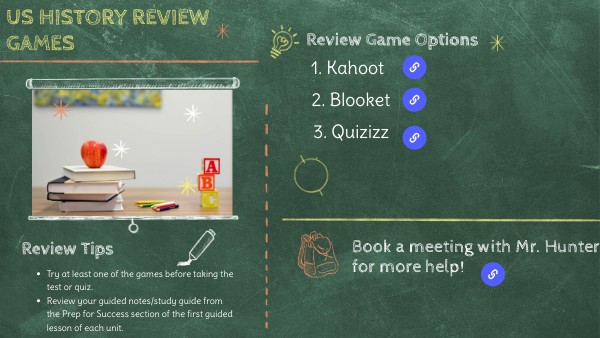 US History Review Games