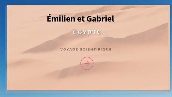 Égypte | Genially