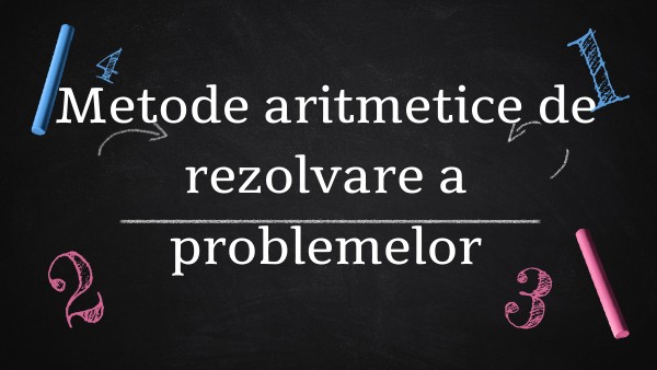 Metode aritmetice de rezolvare a problemelor | Genially
