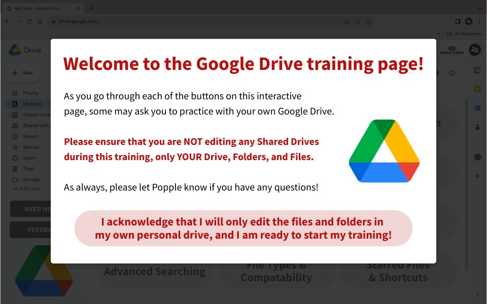 Google Drive - Training | Genially