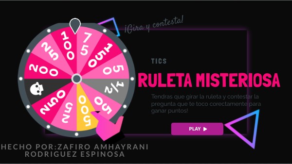 RULETA MISTERIOSA | Genially