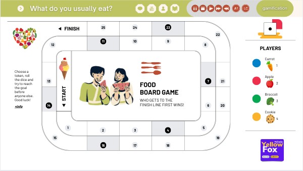 FOOD BOARD GAME @metodoyellowfox
