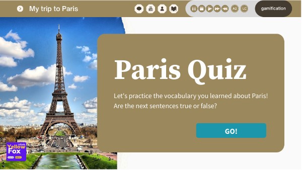 Paris Quiz - Yellow Fox | Genially
