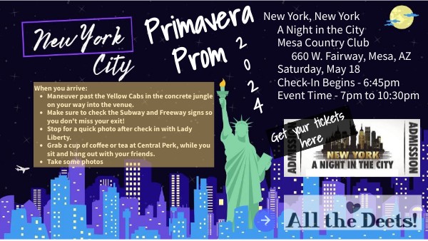 Primavera Prom Announcement 2024