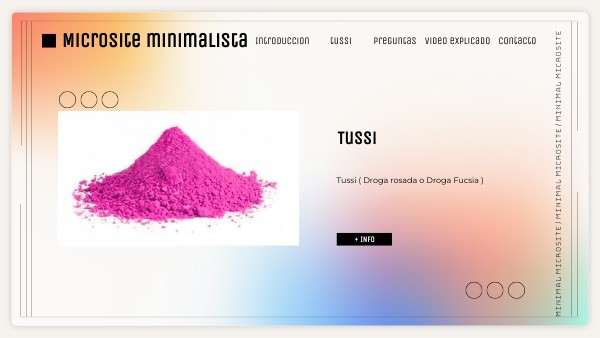 Tussi ( Cocaina rosa )