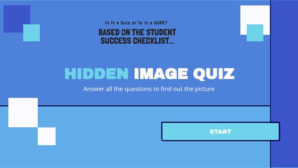 Successful Start Student HIDDEN IMAGE QUIZ | Genially