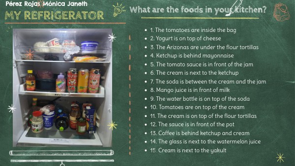 What are the foods in your kitchen? | Genially