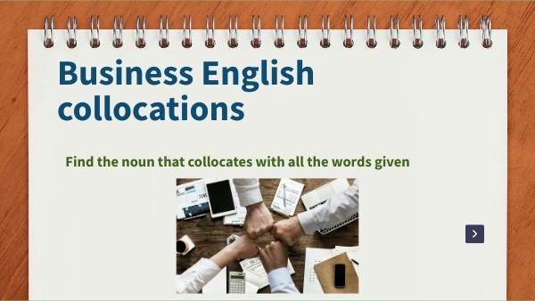 Business English collocations | Genially