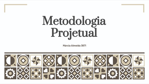 Metodologia Projetual | Genially