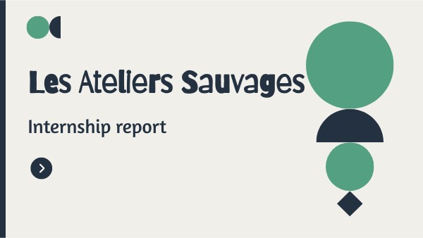 Internship report | Genially