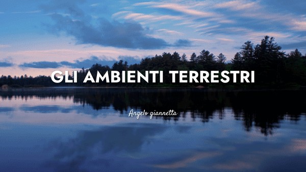 Gli ambienti terrestri
