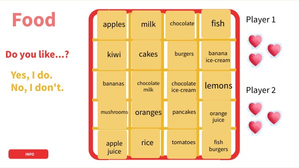Do you like...? (Board game/food) | Genially