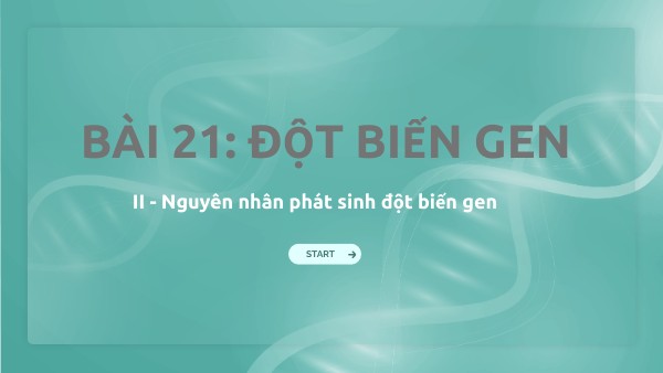 sinh 9 bài 21 đột biến gen | Genially