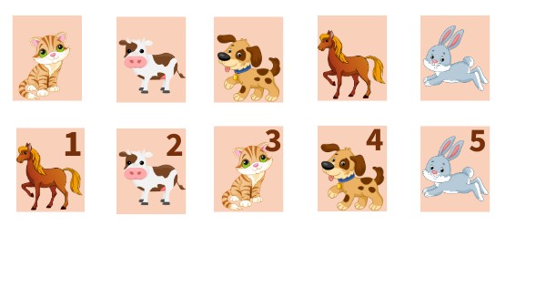 match farm animals | Genially