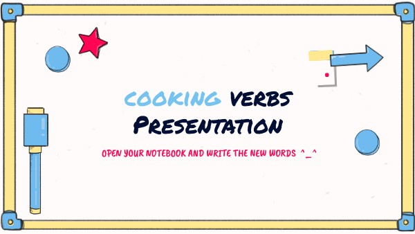 COOKING VERBS PRESENTATION