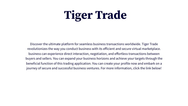 Tiger Trade