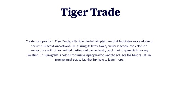 Tiger Trade