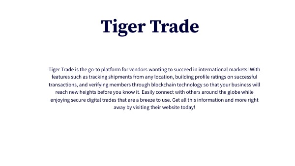 Tiger Trade