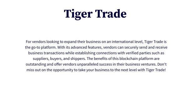 Tiger Trade