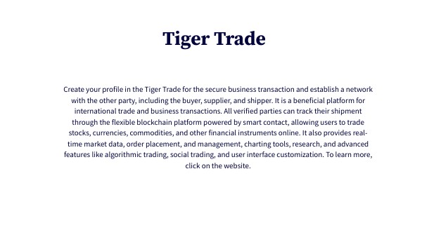 Tiger Trade