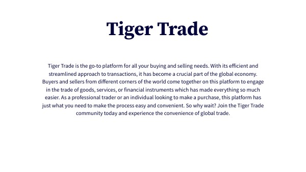 Tiger Trade