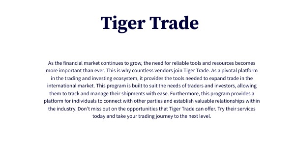 Tiger Trade