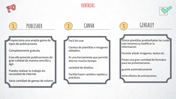 ventajas y desventajas | Genially