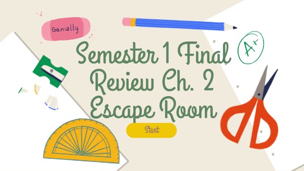2022 Semester 1 Ch. 2 Final Review Escape Room