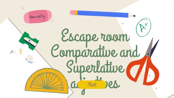 ESCAPE ROOM Comparative and Superlative Adjectives | Genially