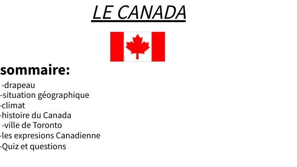Copie - Genially le canada