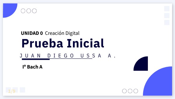 Prueba Inicial | Genially