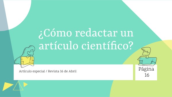 ¿Cómo redactar un artículo científico? | Genially