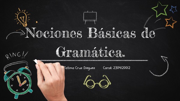 PRESENTACIÓN Nociones Básicas de la Gramática | Genially