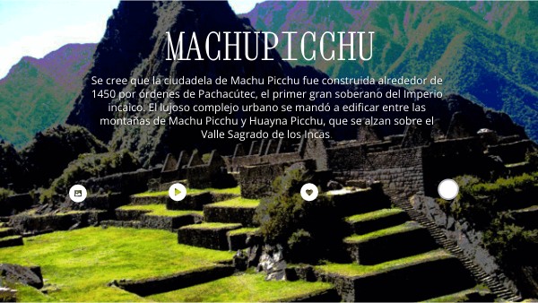 MACHUPICCHU | Genially