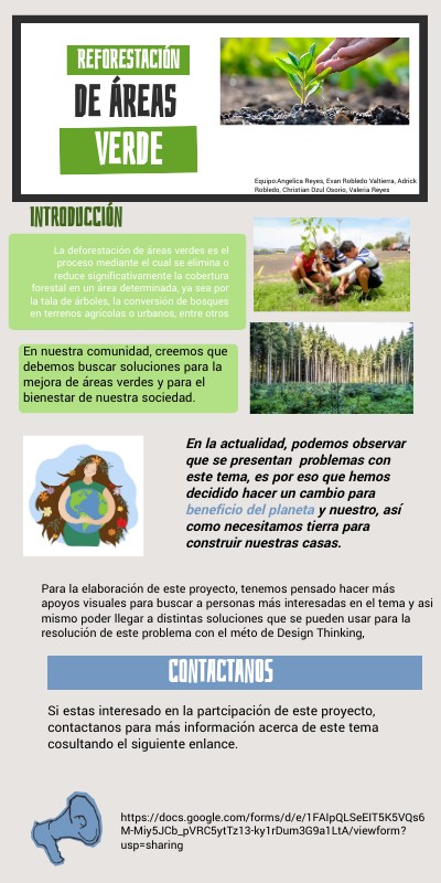 REFORESTACION DE AREAS VERDES | Genially