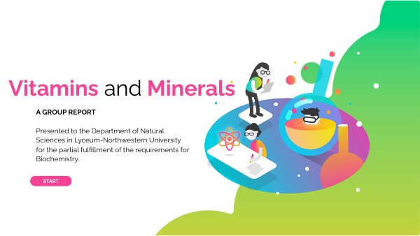 VITAMINS AND MINERALS PRESENTATION | Genially