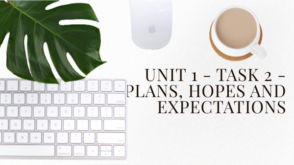 Plans, Hopes and Expectations | Genially