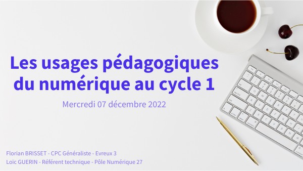 Animation pédagogique - Numérique - Cycle 1 | Genially