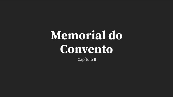 Memorial do Convento | Genially