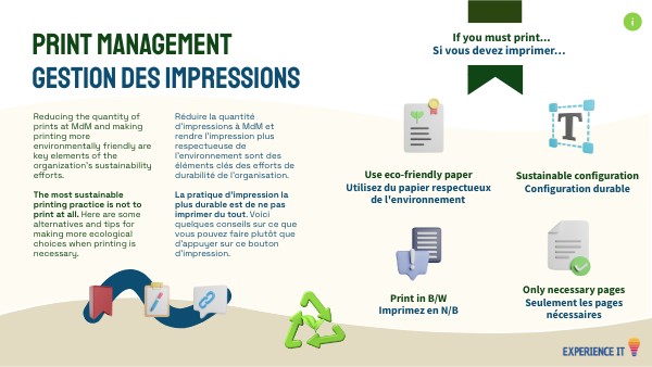 Gestion des impressions | Genially