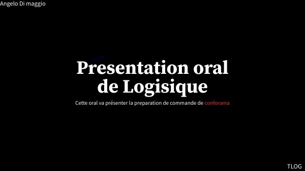 BASIC DARK PRESENTATION