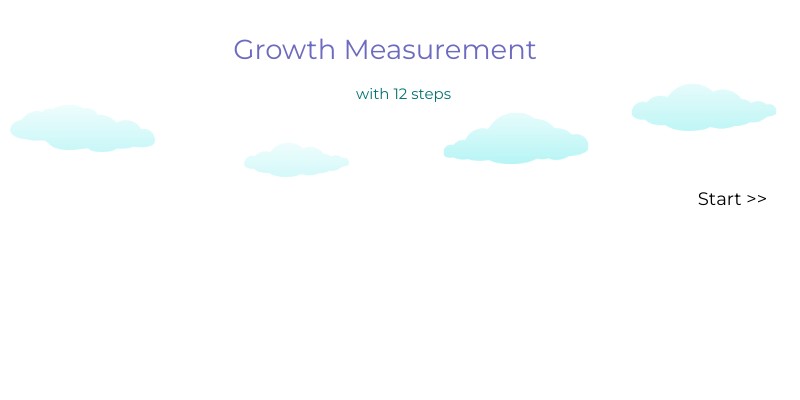 Growth Measurement with 12 Steps