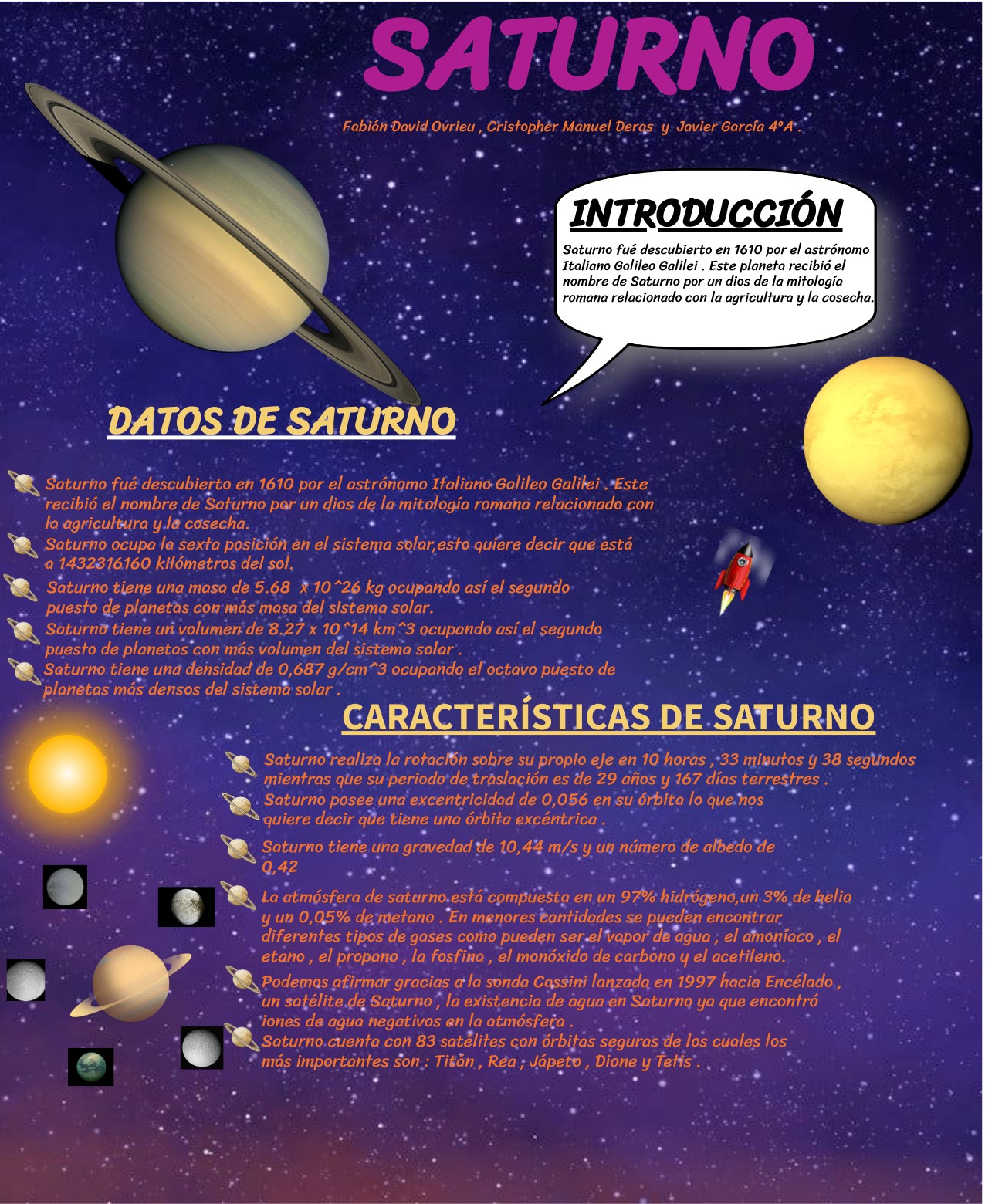 Saturno Información | Genially