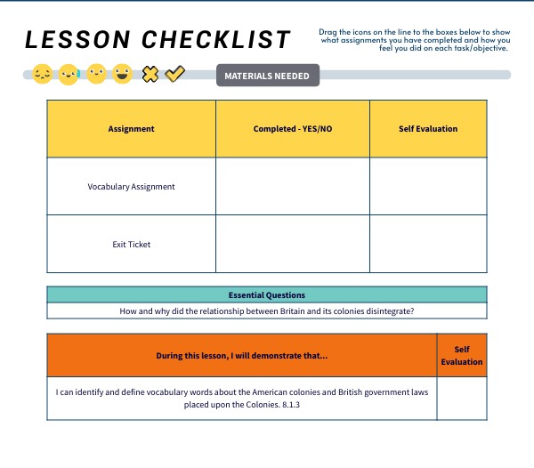 Topic 4 Lesson 3 Lesson Checklist | Genially