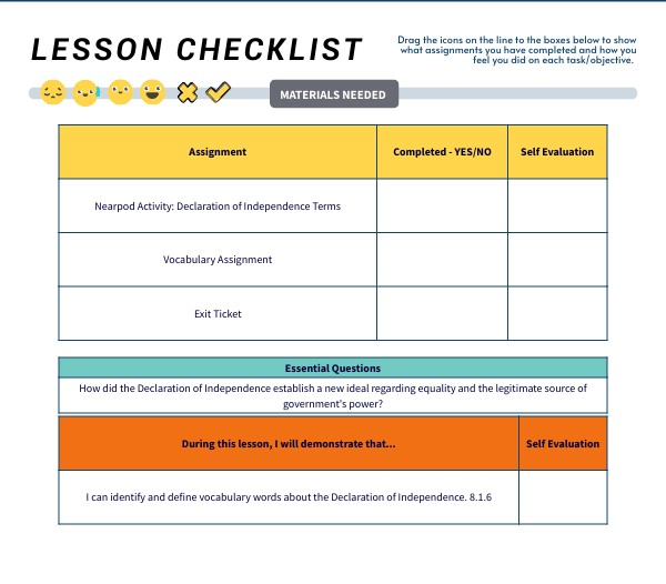 Topic 7TI Lesson 3 Lesson Checklist