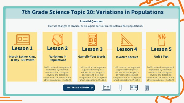 Topic 20 Landing Page 7th S