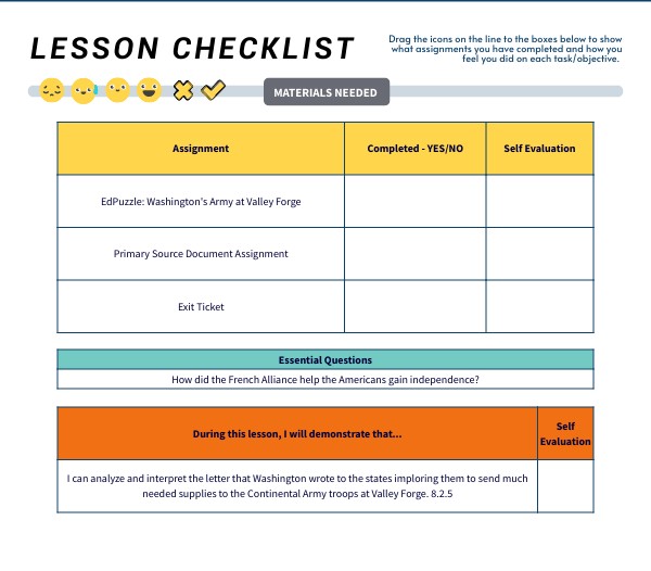 Topic 11FA Lesson 4 Lesson Checklist | Genially