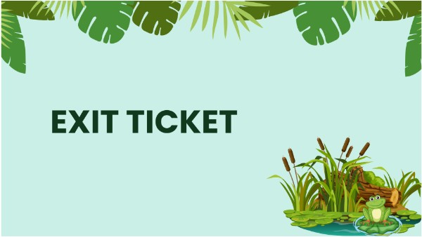 7th Grade S Exit Ticket Intro | Genially